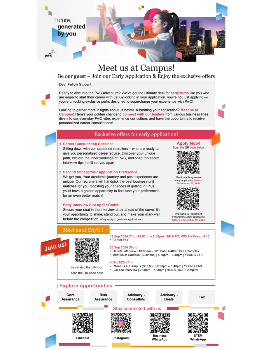 Event Details | Career and Student Enrichment | City University of Hong ...